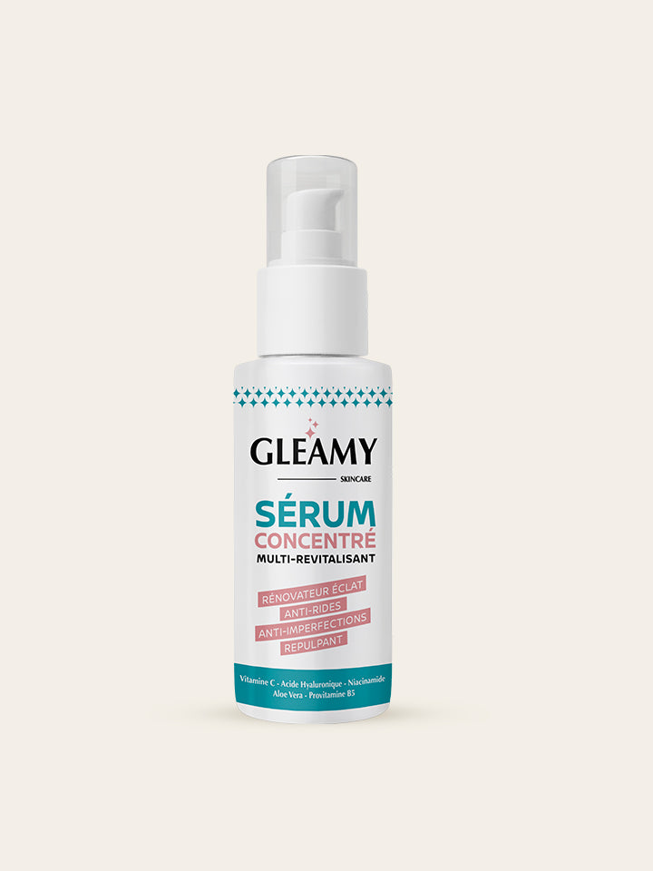 Gleamy Sérum Multivitalisant – Hydratation & éclat – gleamymorocco